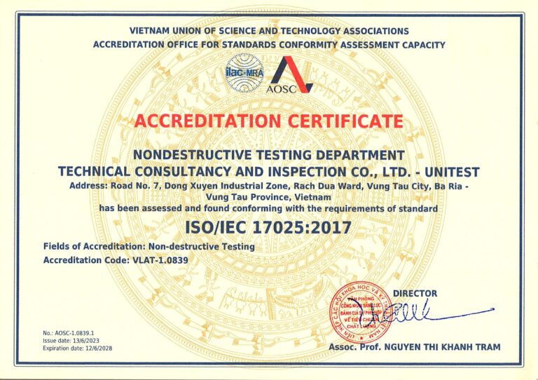 UNITEST đón nhận chứng chỉ ISO 17025:2017 - CÔNG TY TNHH KIỂM ĐỊNH VÀ ...